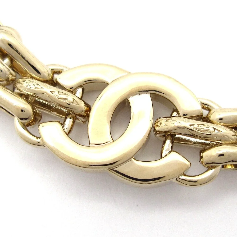 CHANEL | Jewelry | Chanel Coco Bracelet Abg86 Hardware Rhinestones ...